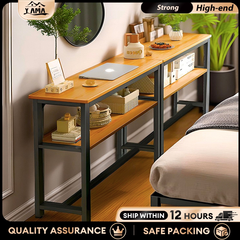 Sofa Side Table Multifunctional Long Bedside Table Gap Table High Table ...