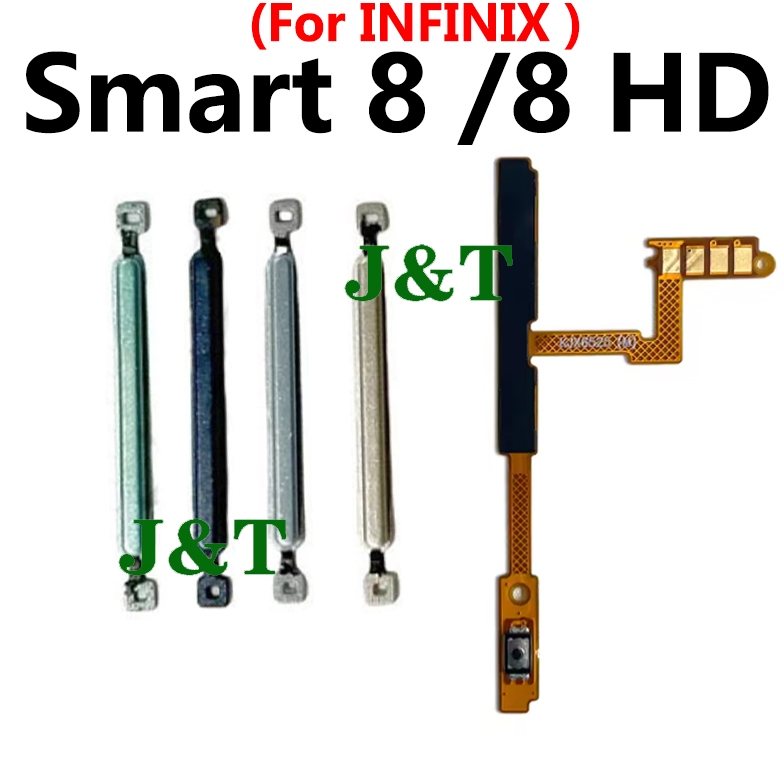 For Infinix Smart 8 /8 HD X6525 Power On Off Flex Switch Button Volume ...