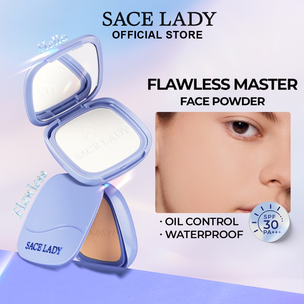 SACE LADY Oil Control Face Powder SPF 30 PA+++ Waterproof Flawless ...