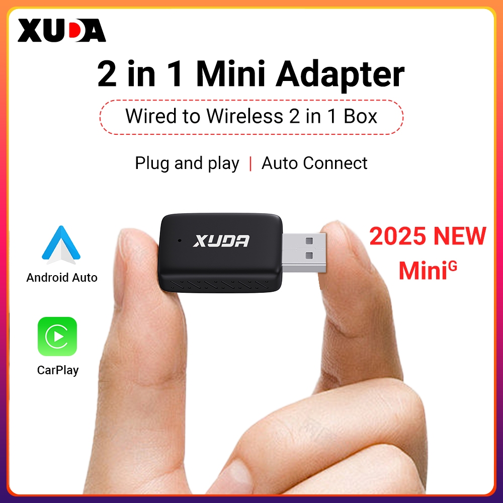 XUDA Smart Box Wireless Carplay And Android Auto 2in1 Adapter With USB ...
