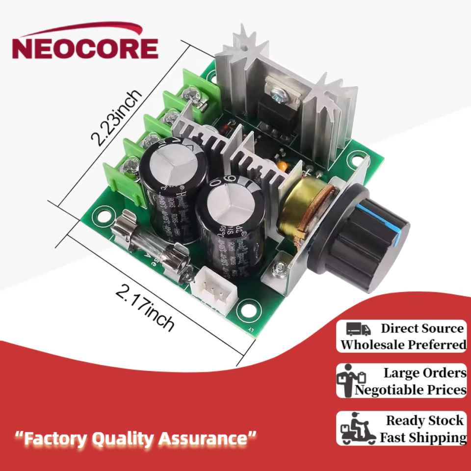 DC 12-40V 12V-40V 10A PWM Motor Speed Control Switch Controller Volt Regulator Dimmer | Shopee ...