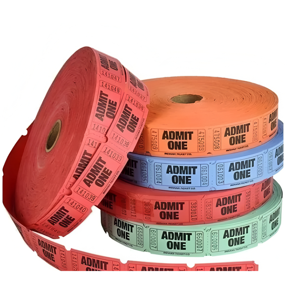 2000 ADMIT ONE TICKET QUEUE TICKET(PRODUCED BY RAINBOW ) | Shopee ...
