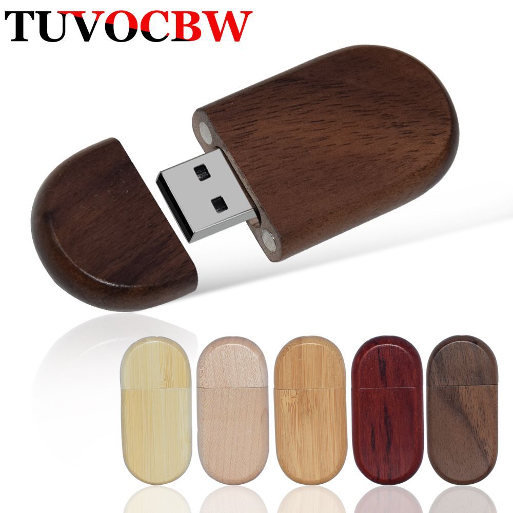 (Free Custom Logo) Wood usb original flash drive 64gb laser engraving ...