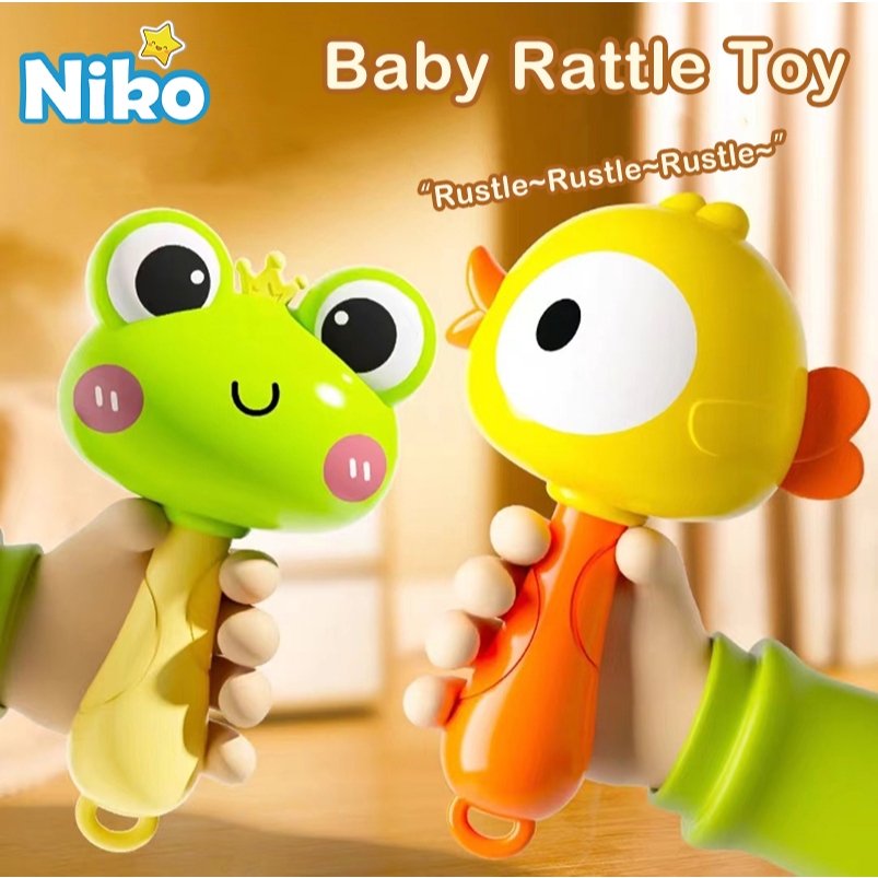 NIKO Baby Rattle Toys For Infants Hand Jingle Bells Toys | Shopee ...