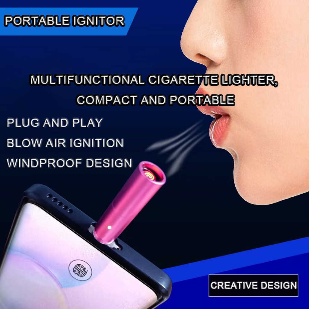Portable Windproof Mini Electronic Cigarette Lighter Durable High ...