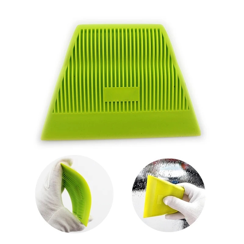 2pcs Trapezoidal Soft Squeegee Scraper for Vinyl Car Wrapping Window ...