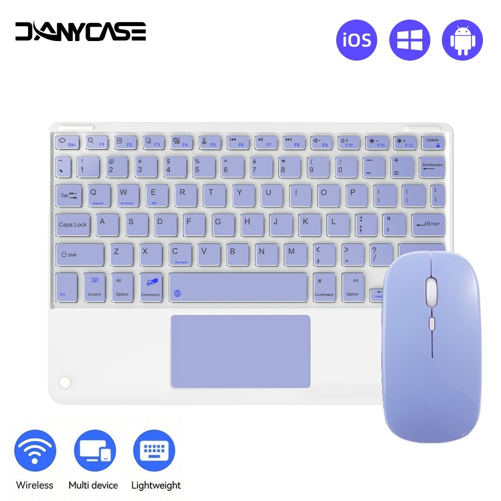 Touchpad Keyboard and Mouse Combo for iPad Android iOS Thin Protable ...