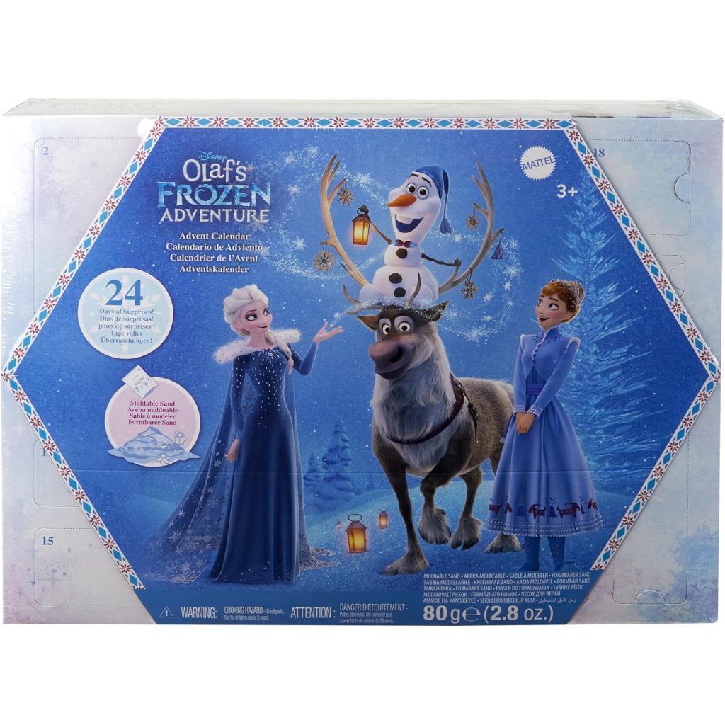 Mattel Disney Frozen Toys, Anna and Elsa Dolls Advent Holiday Calendar ...