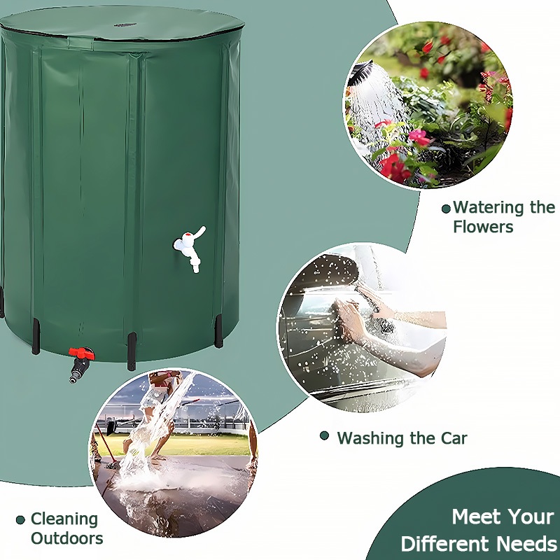 Portable Rain Barrel Rainwater Collection Rain Foldable Water Storage ...