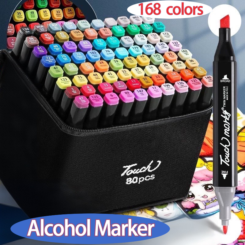 80 Colors Marker Alcohol Markers Set Color Pen Art Marker Pen ...