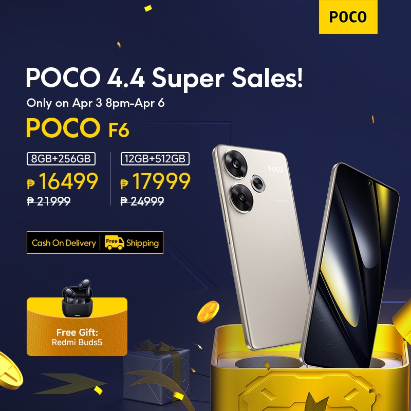POCO F6 8+256G/12+512G powered by Snapdragon® 8s Gen 3 Global Version With 1-year Warranty ...