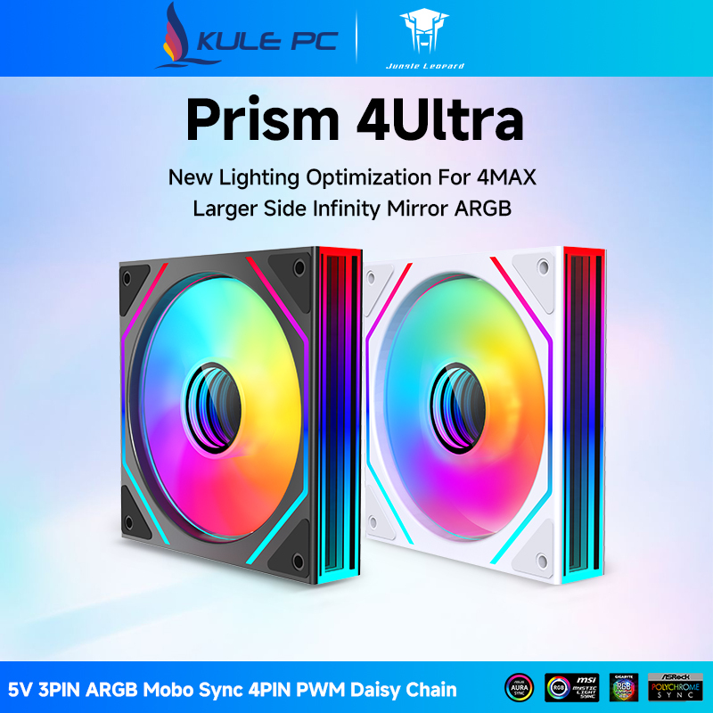 Jungle Leopard Prism 4Ultra ARGB CPU Fan 120mm Black / White Infinity ...