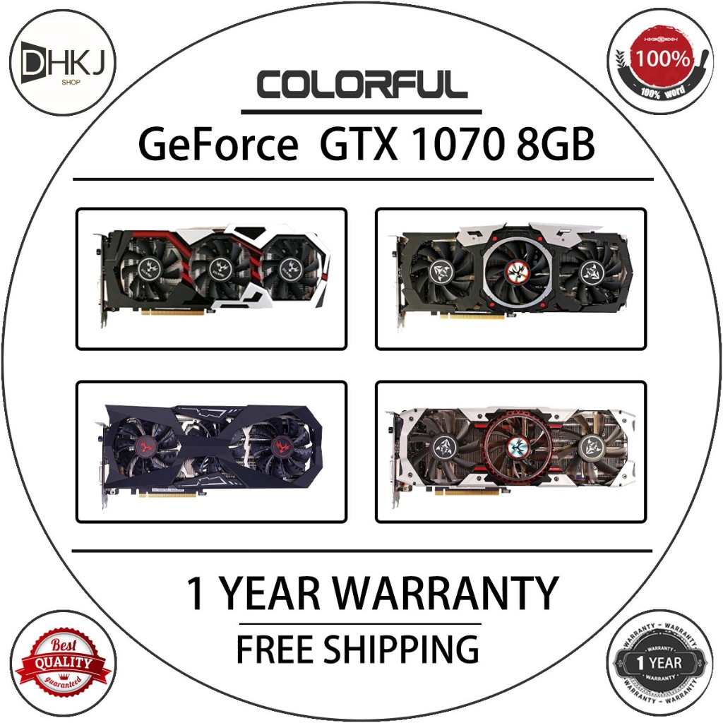 USED GeForce GTX1070 U-8GD5 Gaming Video 1569Mhz Card GTX 1070 (ULTRA/X ...