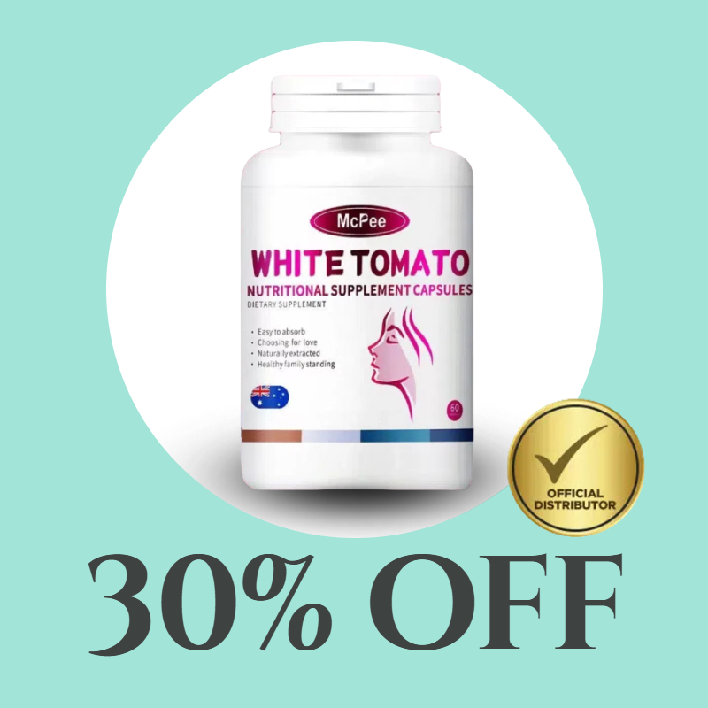 McPee White Tomato Glutathione 500mg Capsules - Skin Brightening ...