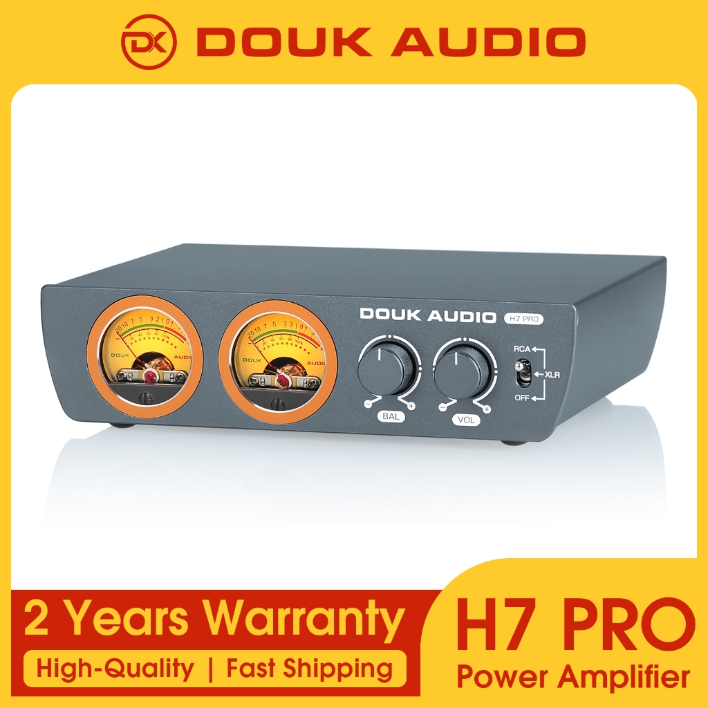 Douk Audio H7PRO TPA3255 Digital Amplifier w/VU Meter 300W Home Stereo ...