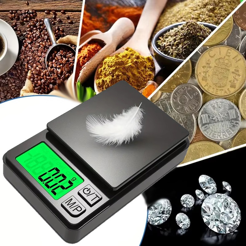 Precision Pocket Scale 1000g X 0.1g - Digital Gram, Food, Jewelry ...