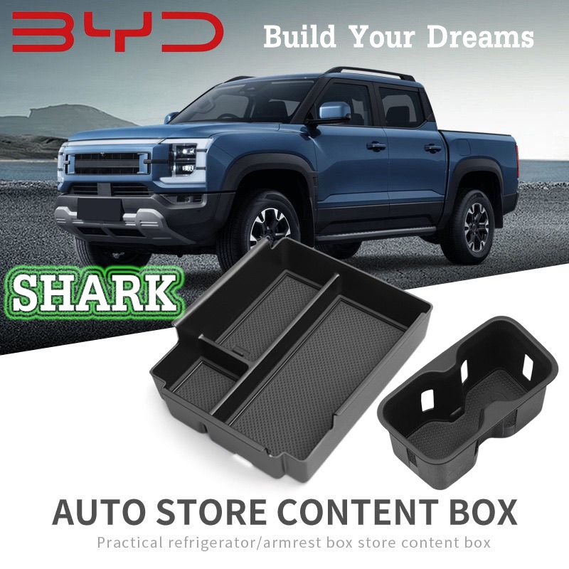 BYD Car Armrest Organizer box BYD Water Cup Holder BYD Armrest storage ...