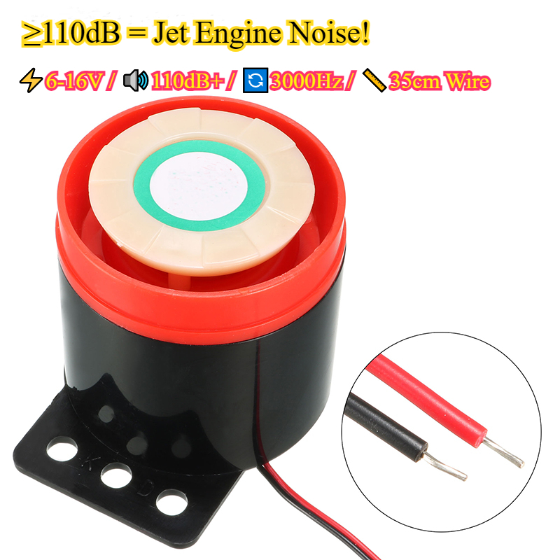 [Dual Alarm] 110dB Super Loud Security Buzzer SFB-55 DC 6-16V ...