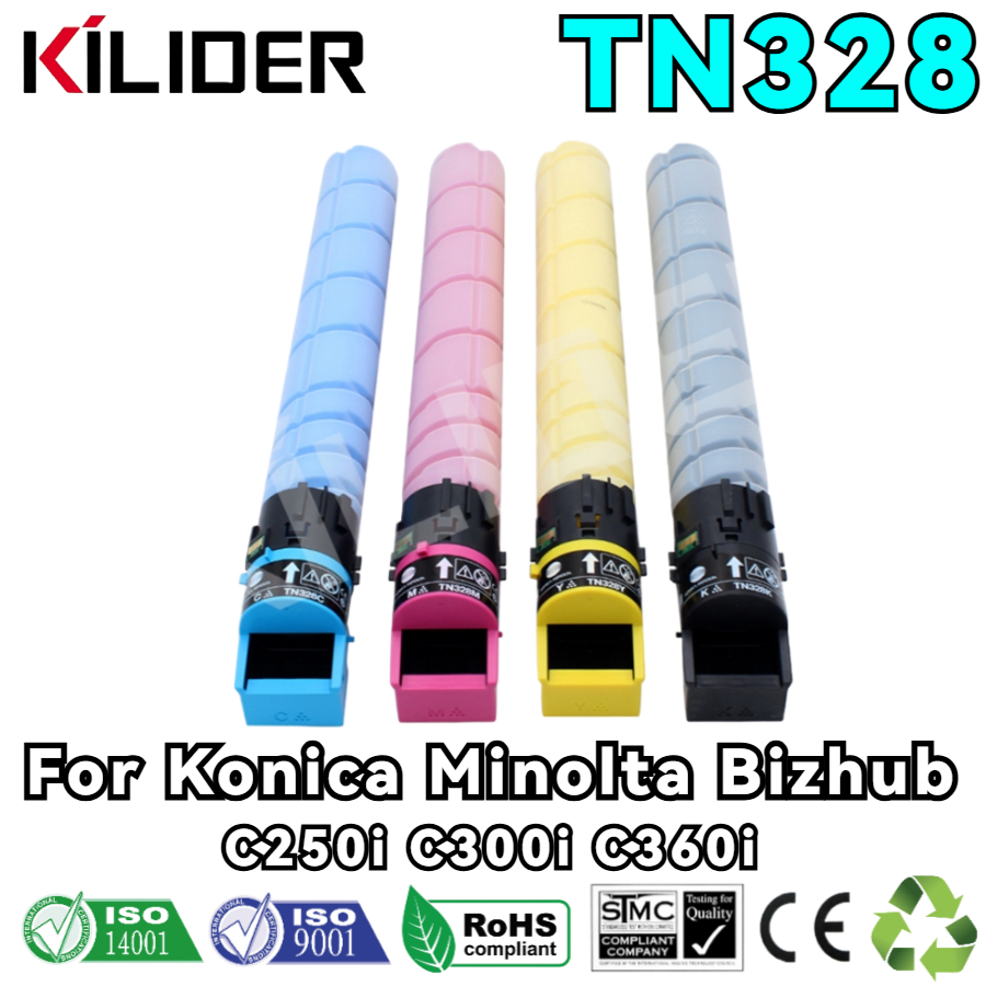 KILIDER TN328 Toner Cartridge For Konica Minolta Bizhub C250i C300i ...