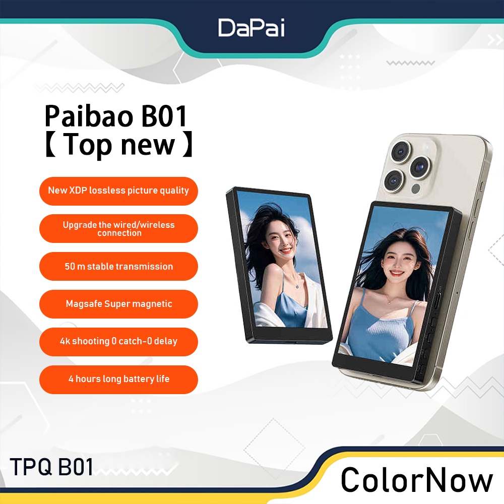 ColorNow TPQ B01 Phone Rear Magnetic Selfie Display Mirror Travel ...