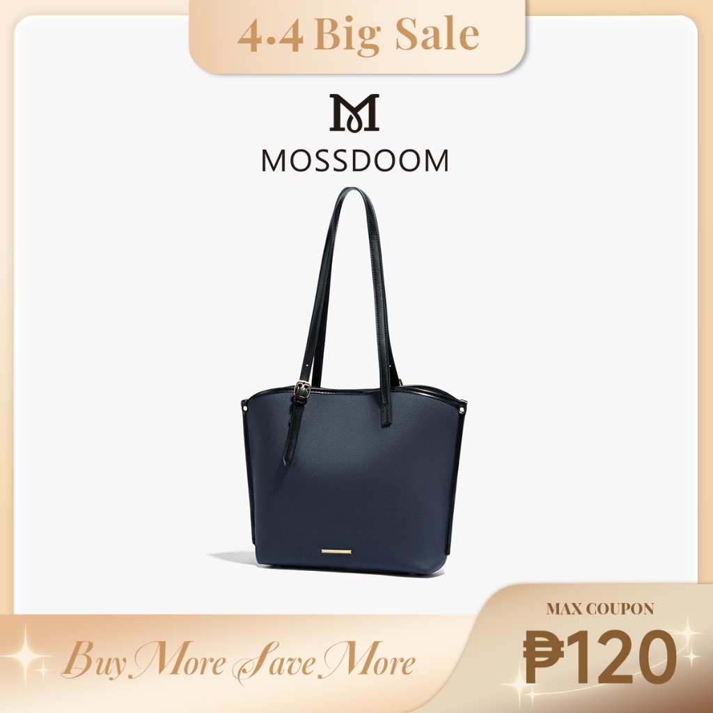 MOSSDOOM Women's Bag Aubrey Bag Simple Plain Color Tote Shoulder Bag ...