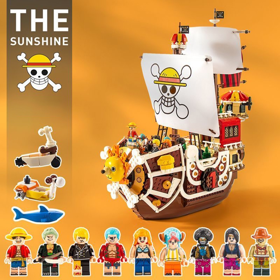 One Piece Thousand Sunny Ship Model Monkey D. Luffy Going Merry ...