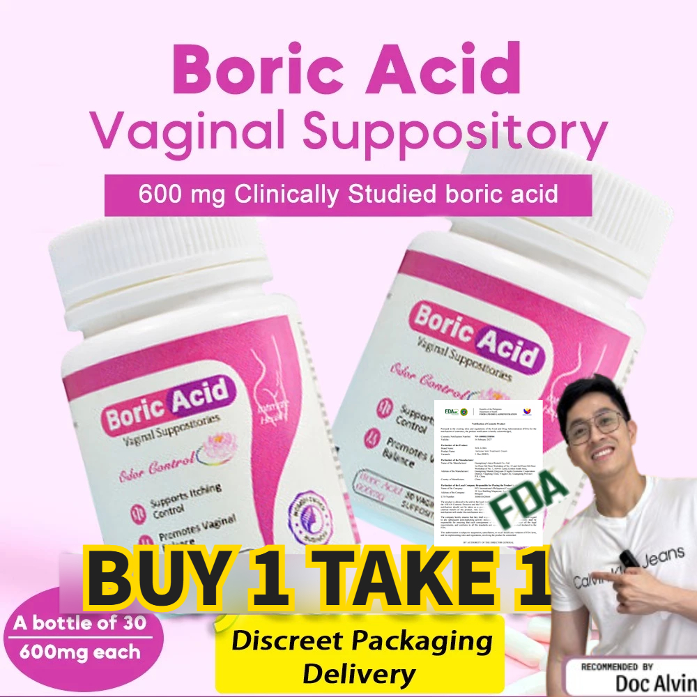 【FDA】100% 30PCS Boric Acid Vaginal PROBIOTIC Suppositories For Vaginal ...