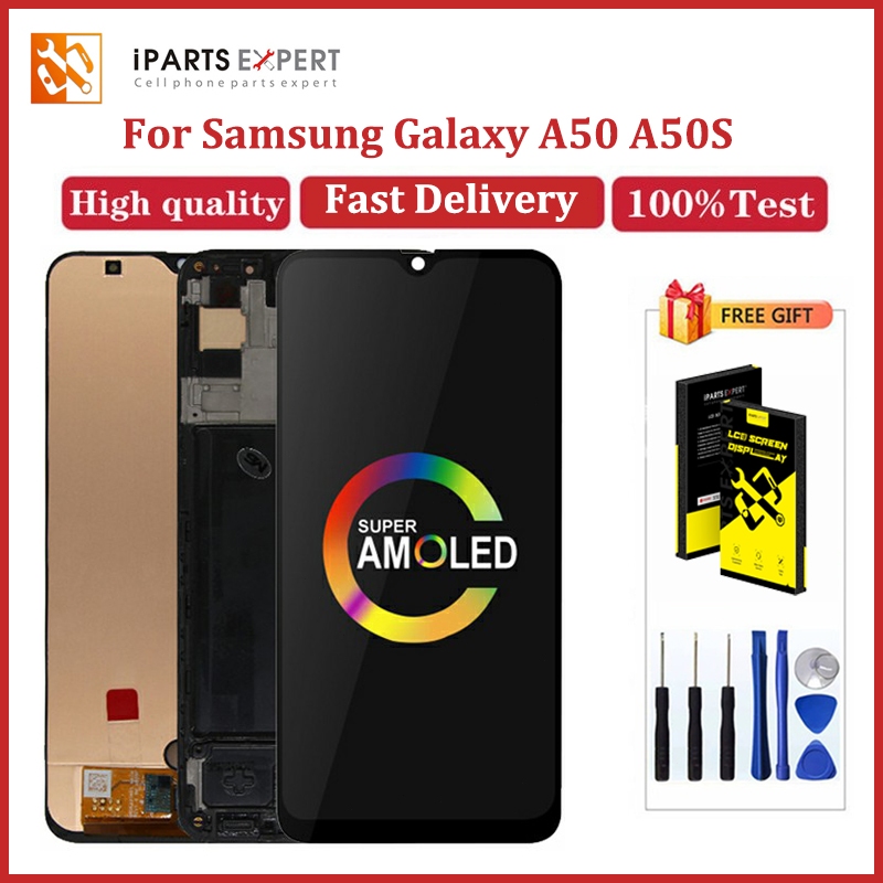 IPARTSEXPERT Original LCD For Samsung Galaxy A50 LCD Samsung A50s LCD ...