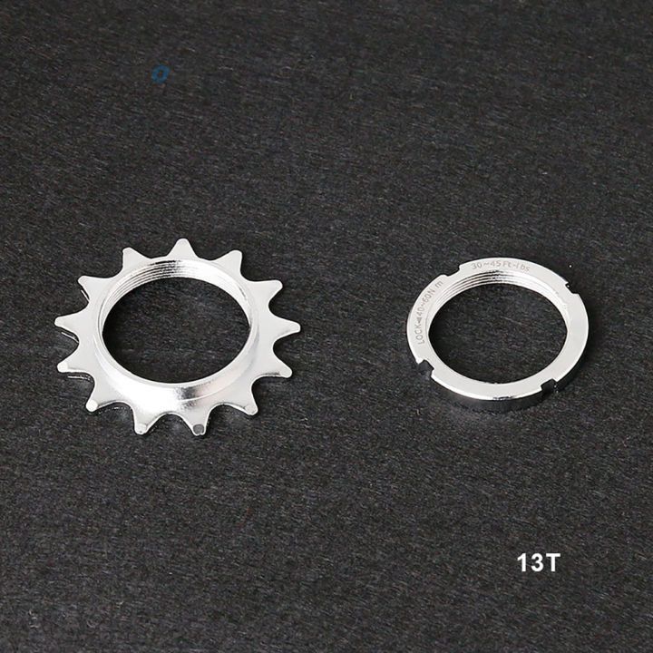 13T Fixed Gear Sprocket with Lock Ring - Track Bike Cog for Fixie ...
