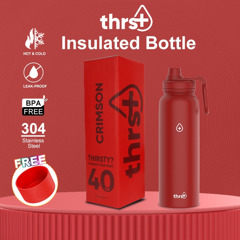 THRST (40oz=1200ML) Wide Mouth with Cap Lid Vacuum Insulated Drinking ...