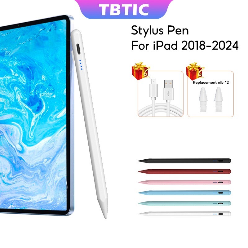 TBTIC Active Capacitive Stylus Pencil Pen With Palm Rejection Tilt ...