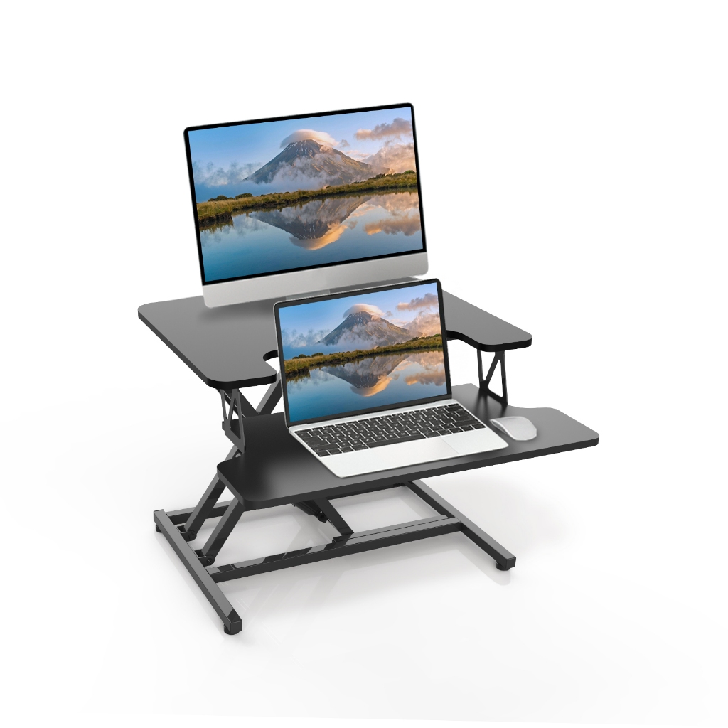 ERGOMAKER 55cm Standing Desk Converter Height Adjustable Desk Riser for ...