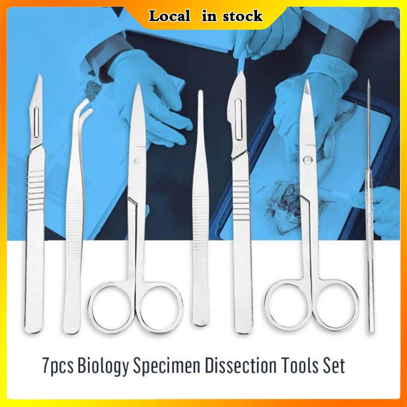 Dissecting kit set for frog 4/7Pcs Animal dissector Stainless ...