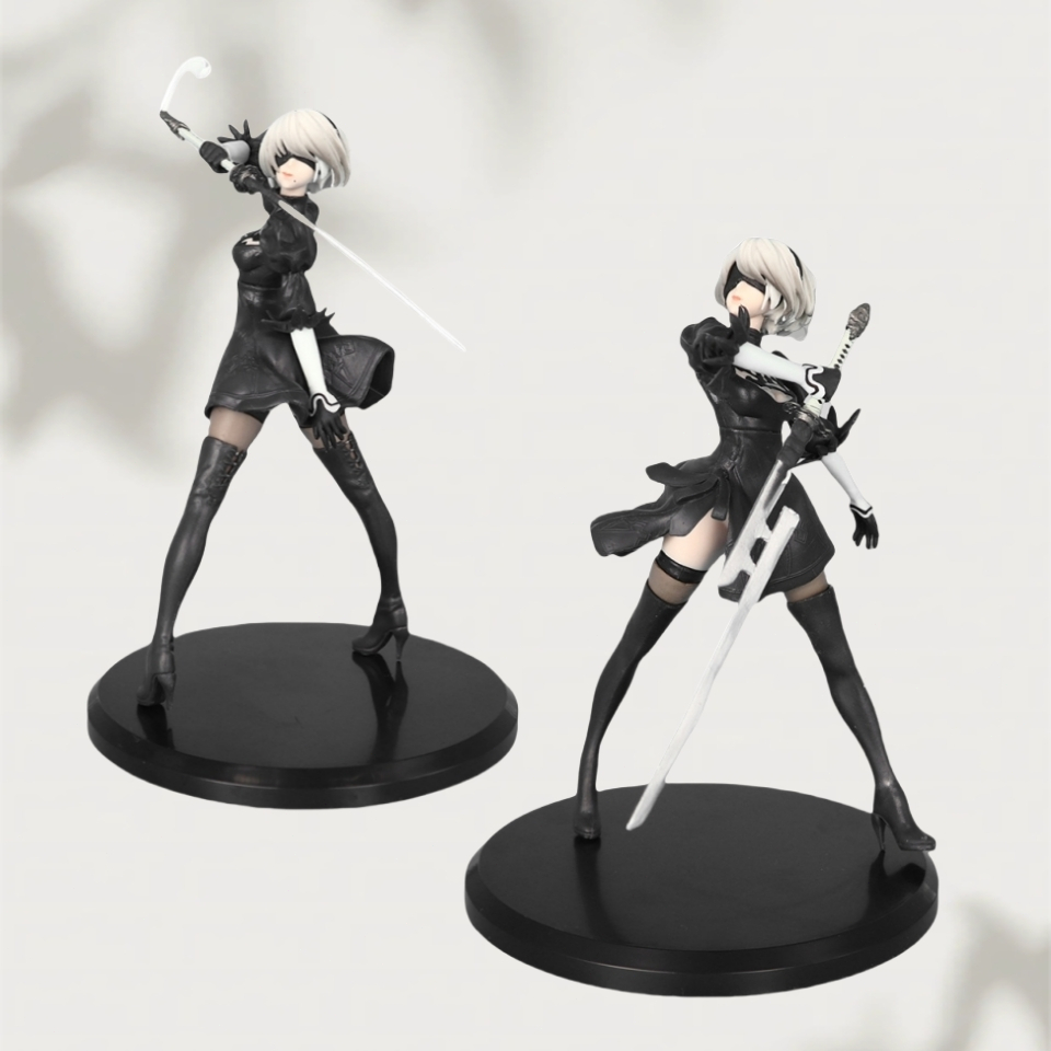18CM NieR:Automata Yorha Standing No. 2 Type B With Weapons Anime ...
