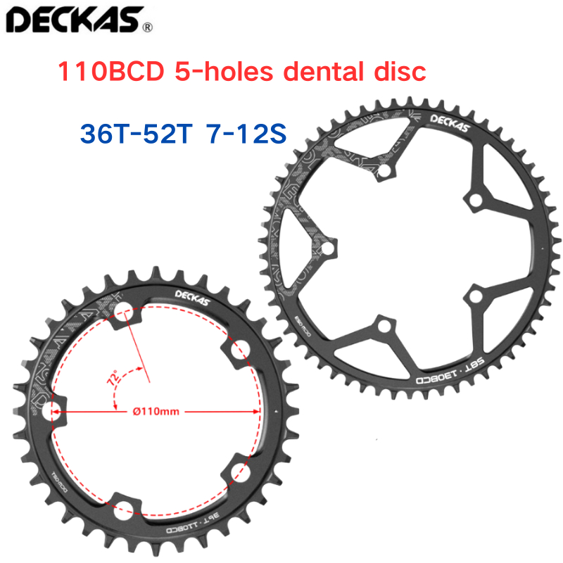 DECKAS 110BCD 5-hole tooth disc, using positive and negative tooth ...