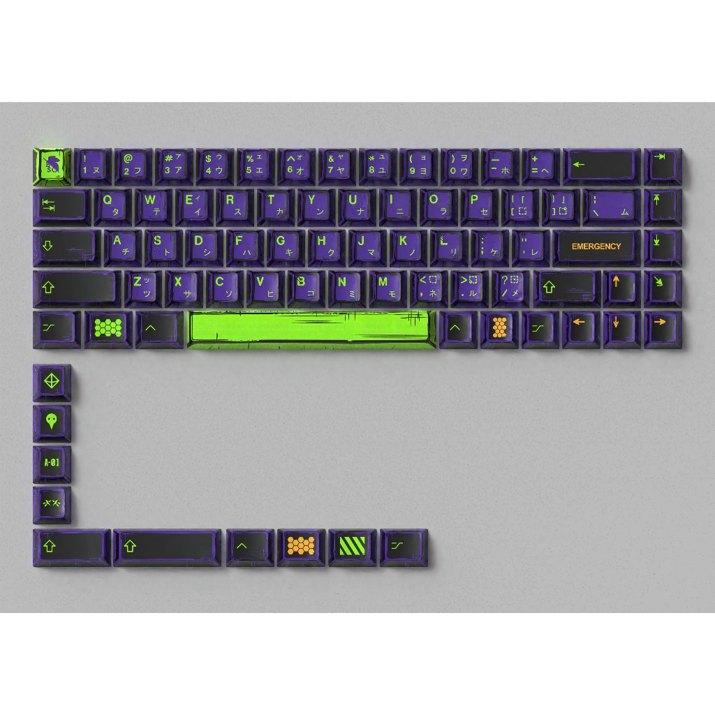 GMK EVA 01 Comic Keycaps Cherry Profile PBT Dye-Sub 78 Keys For 60/61 ...