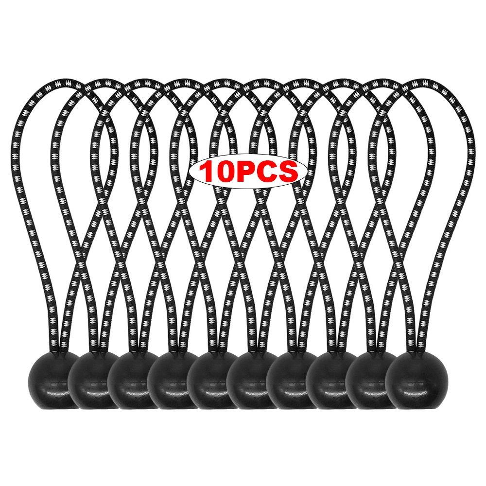 10 pcs Bungee Cords, Outdoor camping tent elastic ball rope awning ...