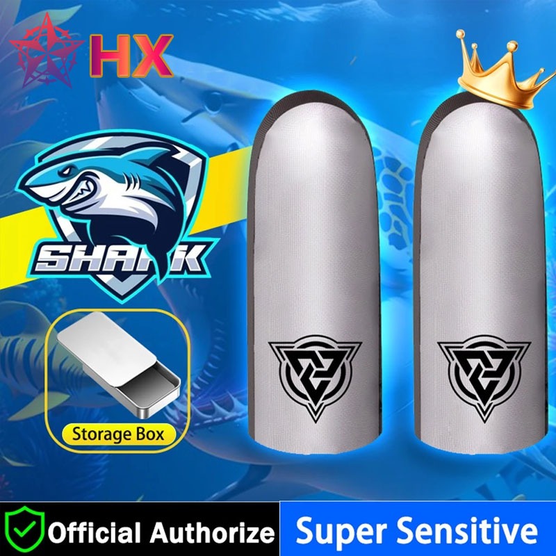 HX 3D Fly Shark Touch Screen Finger Sleeve Cover for Mobile Game PUBG ...
