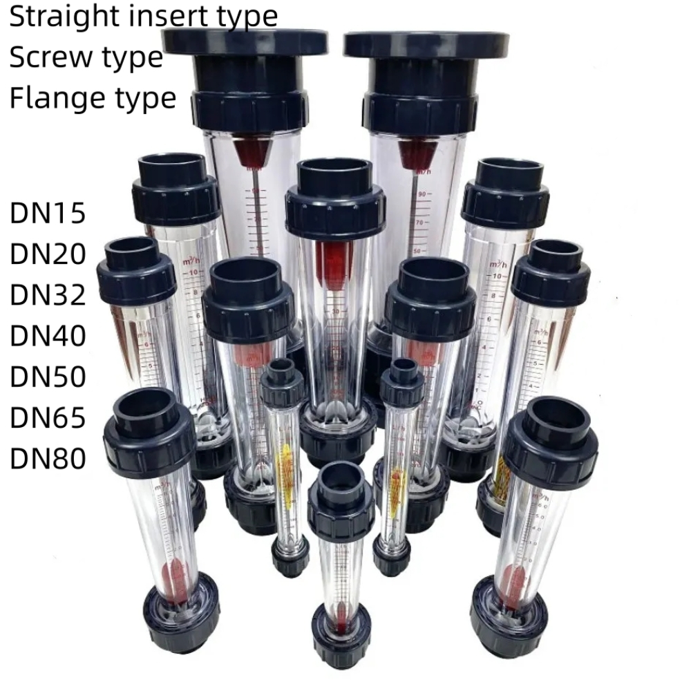 Plastic Pipe Rotor DN15 DN20 DN25 DN32 DN40 DN50 DN65 DN80 Float Liquid Water Flow Meter ...