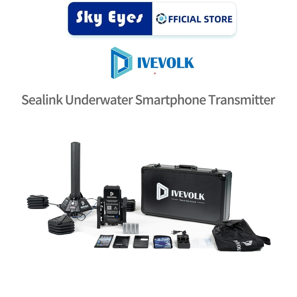 DIVEVOLK Sealink Underwater Smartphone Transmitter for Underwater ...