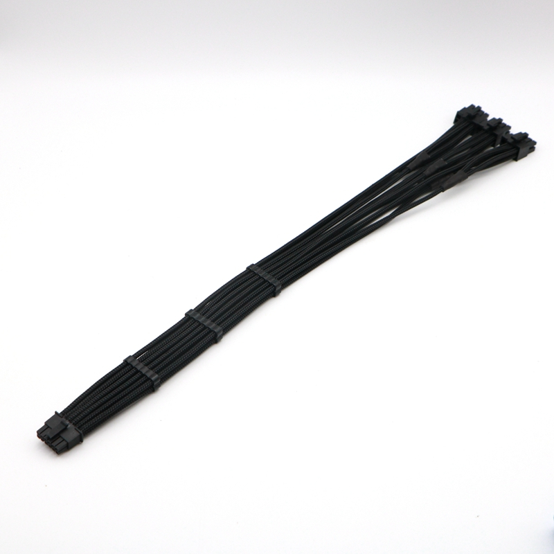 Custom Sleeved 12VHPWR 12+4Pin to 3pcs Male 8Pin Modular PSU Cable for ...