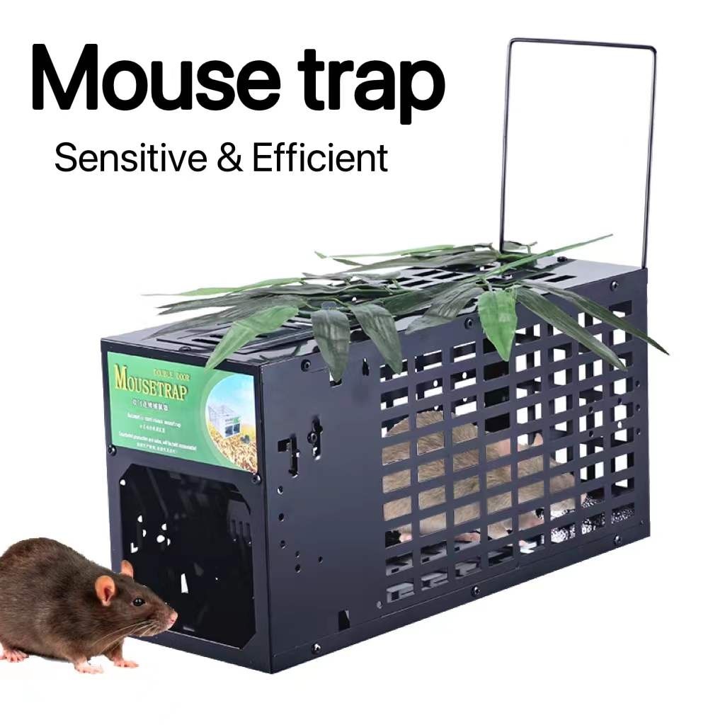 Black Bionic Single Door Continuous Smart Mousetrap Rat trap Cage(All ...