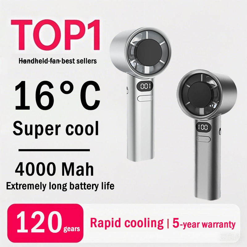 M11 Mini Turbo Fan Portable Fan handheld fan Rechargeable 120 Speed ...