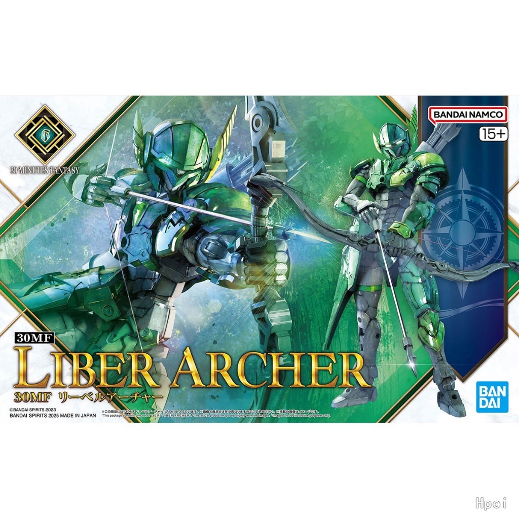 BANDAI 30MF 30ML MINUTES FANTASY LIBER ARCHER GREEN Plastic Model ...