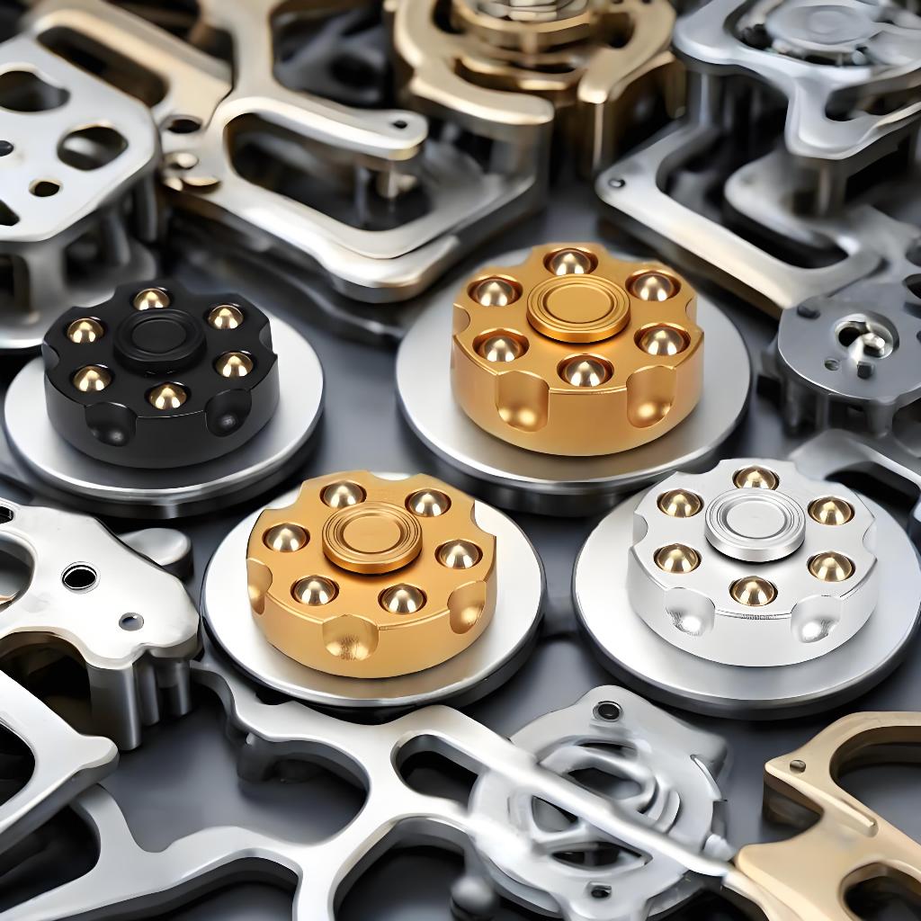 Creative fidget spinner Personality Fashion revolver loaded ...