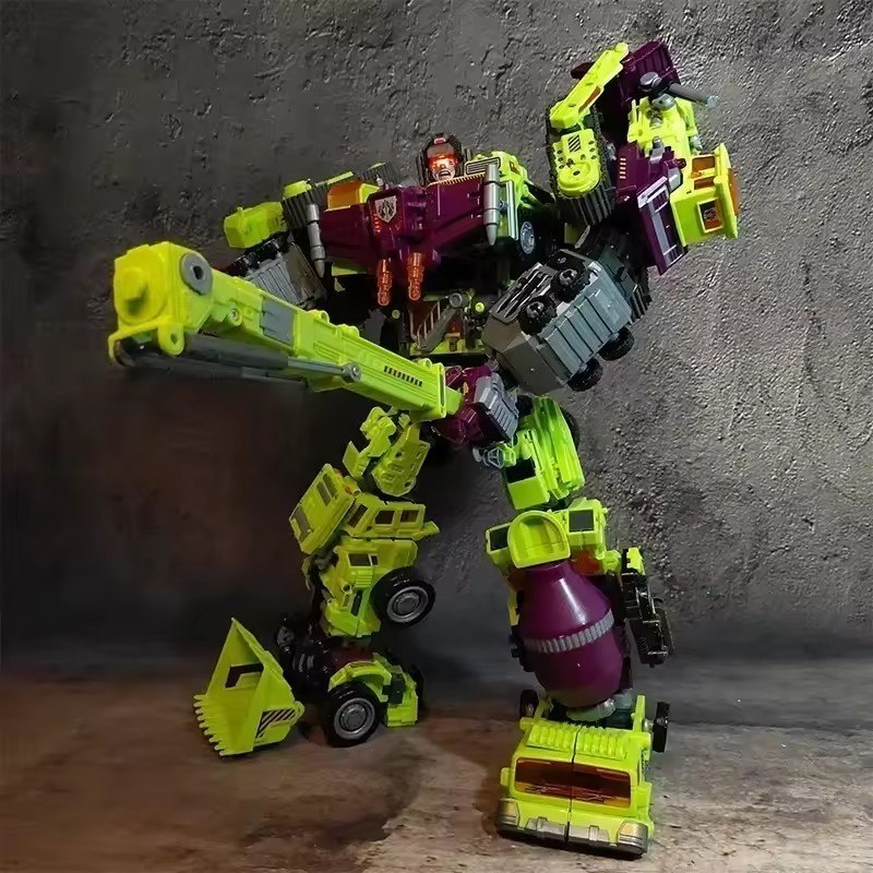 6 IN 1 NBK 42CM Devastator Toy Transformation KO Robot Car combination ...