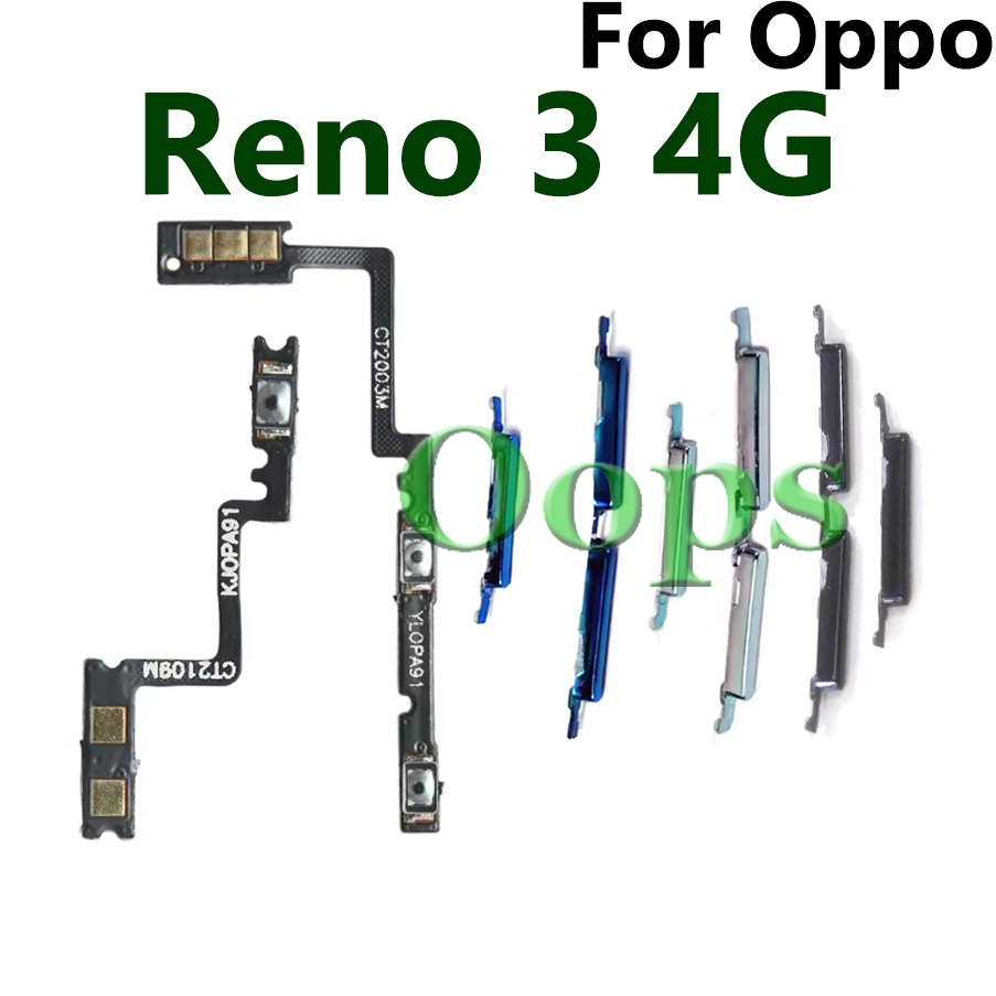 For OPPO Reno 3 4G Phone Switch Key Power On Off Volume up down Side ...