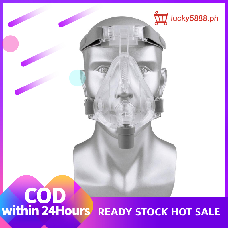 CPAP Full Face Mask Size Medium For CPAP Machine With Headgear Chin ...