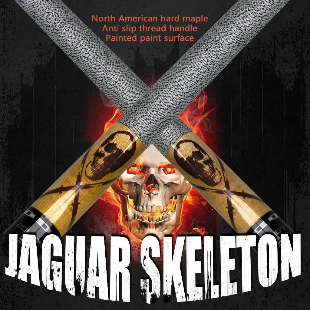 High-Quality Billiard Cue Stick - 13mm Pool Stick with Skull Pattern ...