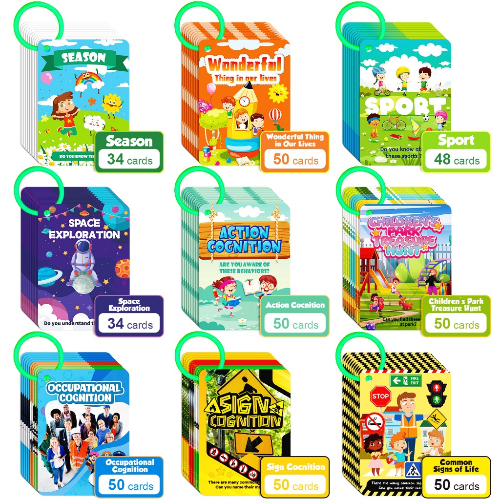 30 Types Children Learning Flash Cards Early Childhood Education ...